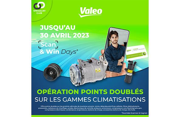 Specialist Club : Opération points doublés sur les gammes de climatisation | Valeo Service